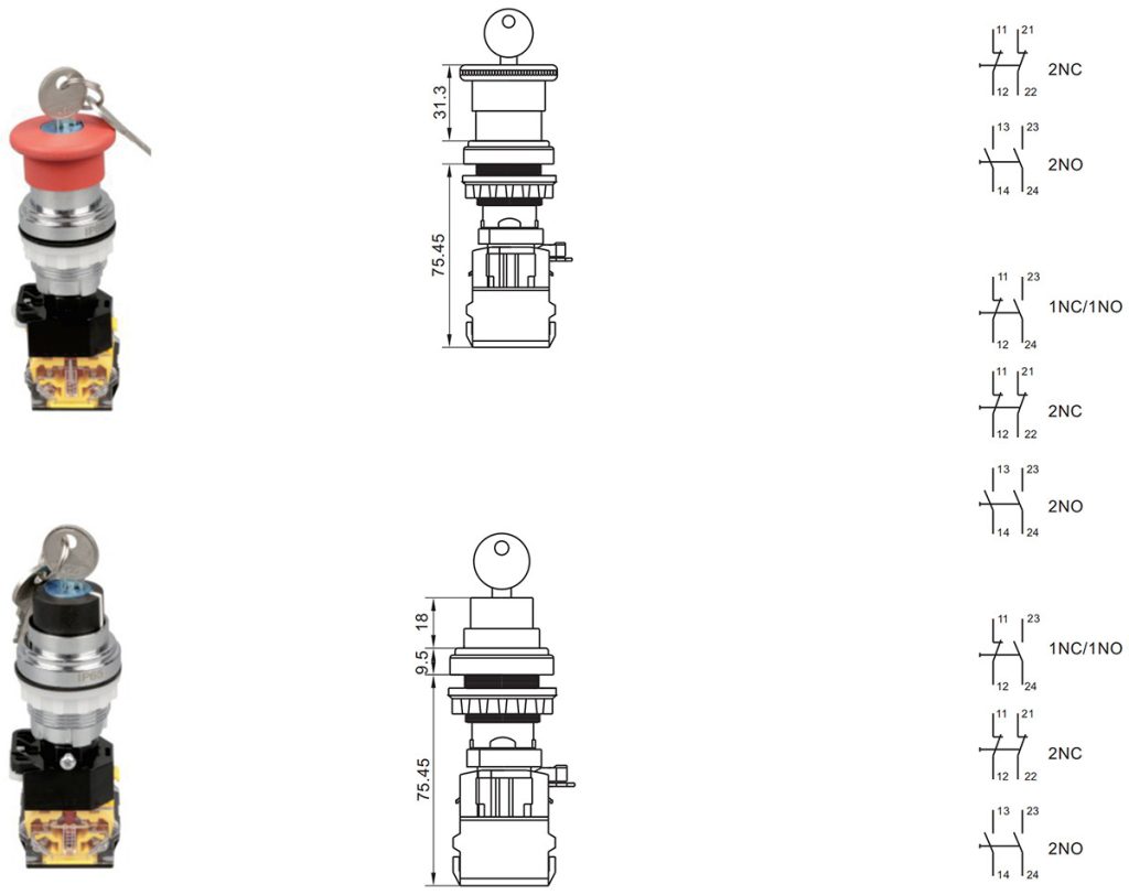 Explosion-Proof (Corrosion-Resistant) Push Button Component BAN8031 ...