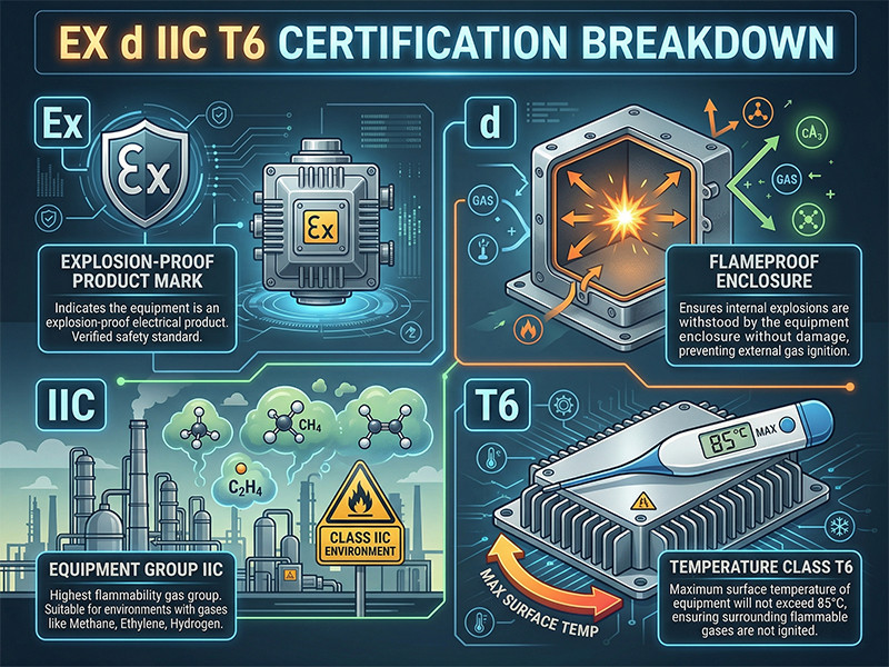O verdadeiro significado de Ex d IIC T6 | Explicação dos termos